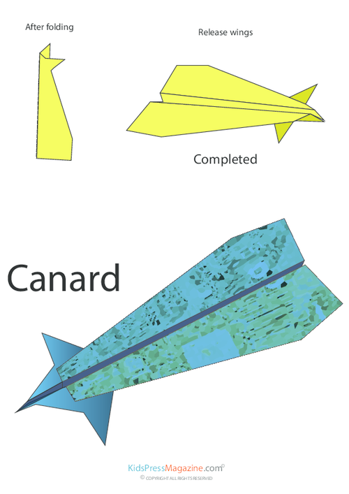 Paper Airplane Instructions Canard KidsPressMagazine Paper Airplane Instructions Canard KidsPressMagazine