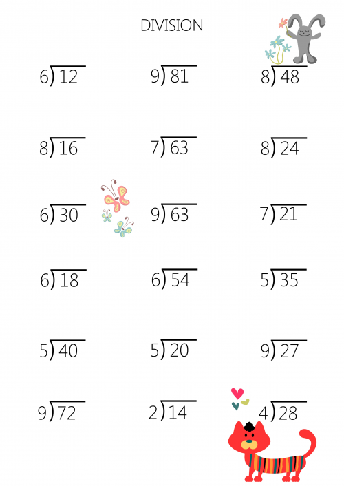 Simple Division Facts Practice Sheet KidsPressMagazine Simple Division Facts Practice Sheet KidsPressMagazine