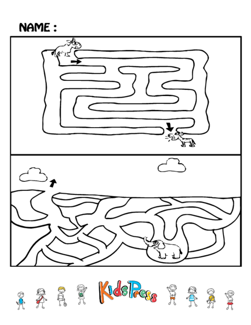 Printable Mazes For Kids 1st Grade